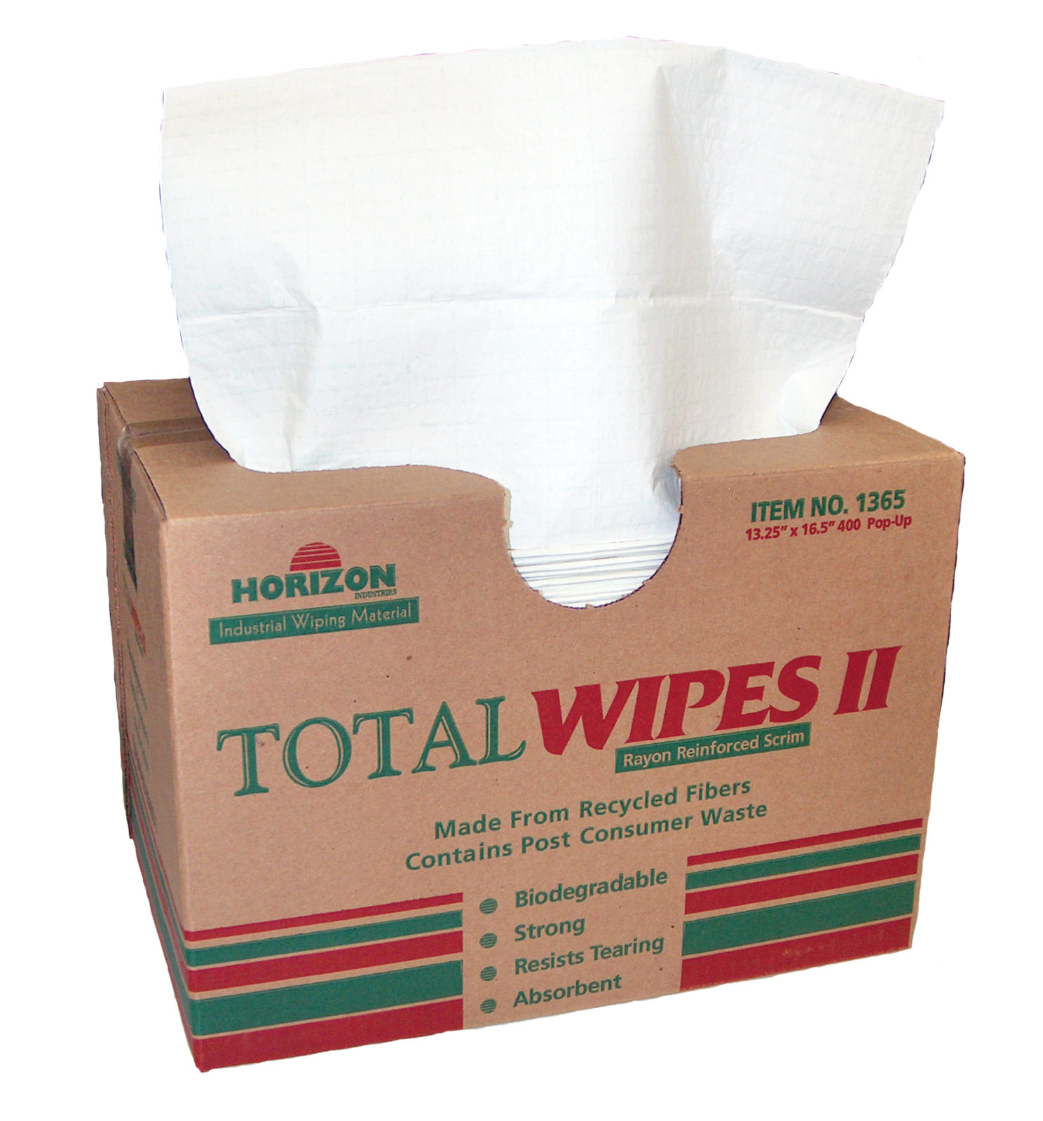 1365 – 4-Ply Tissue Total Wipes II - Horizon Industries
