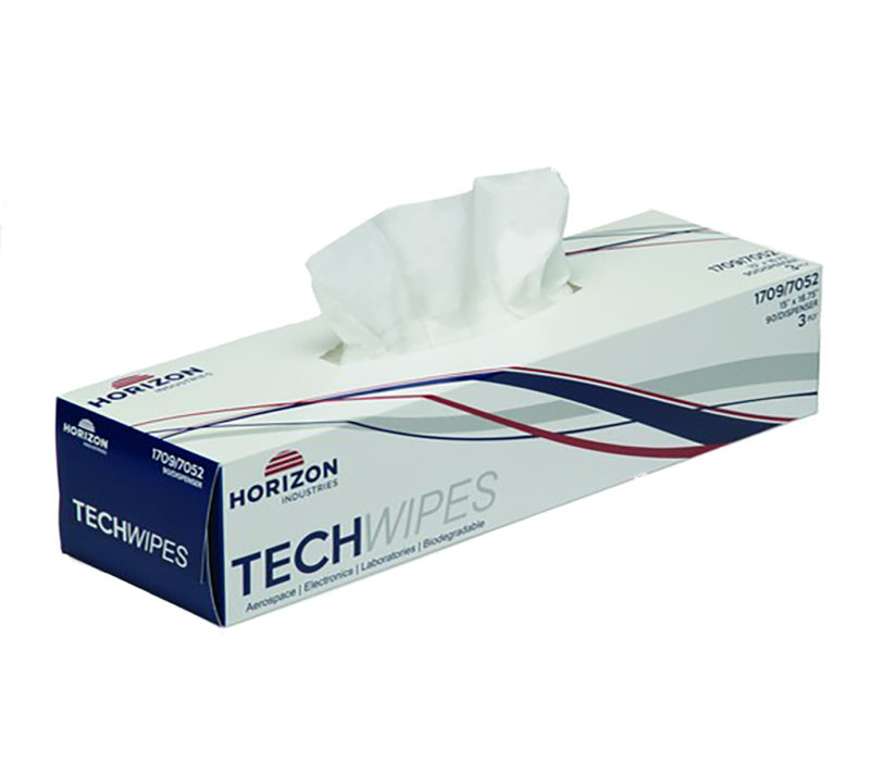 7052 – 3-Ply Tissue TechWipes - Horizon Industries